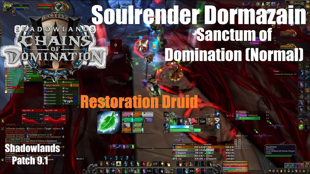 Normal Soulrender Dormazain! - Resto Druid - Sanctum of Domination ...