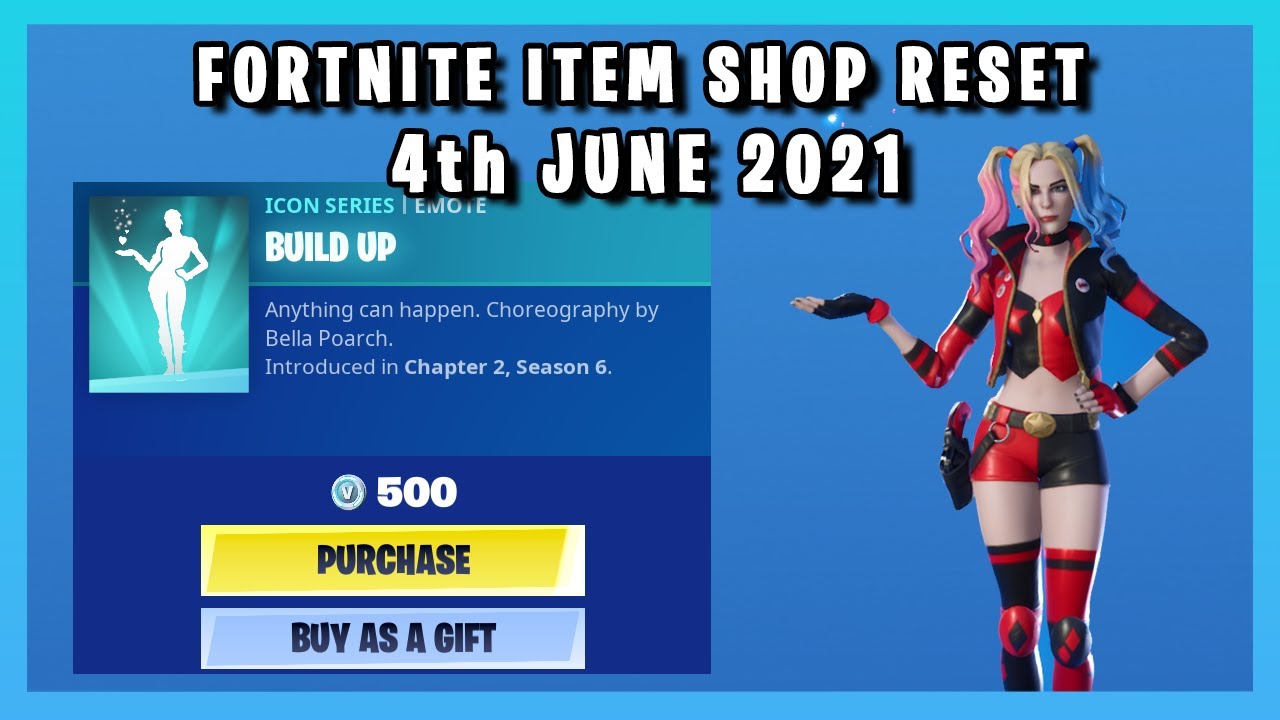 *NEW* BUILD UP EMOTE! (Fortnite Item Shop Reset 4th June 2021) - YouTube