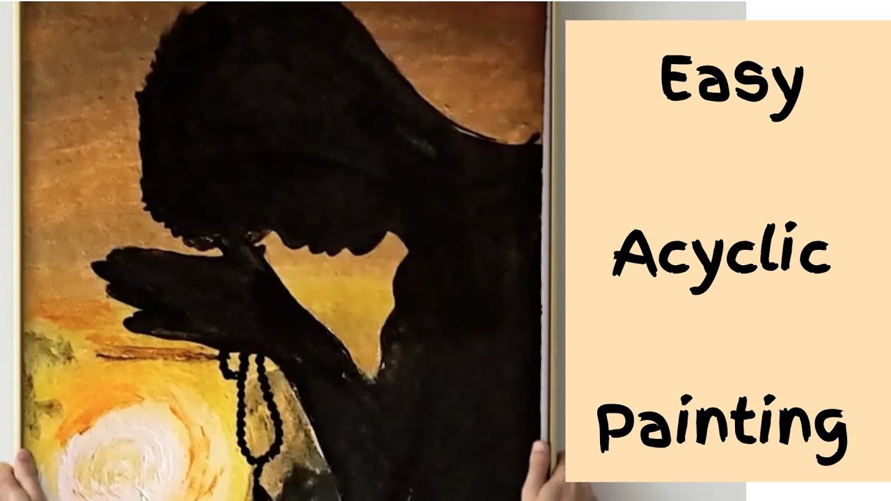 easy acrylic painting for beginners/ acrylic painting - YouTube