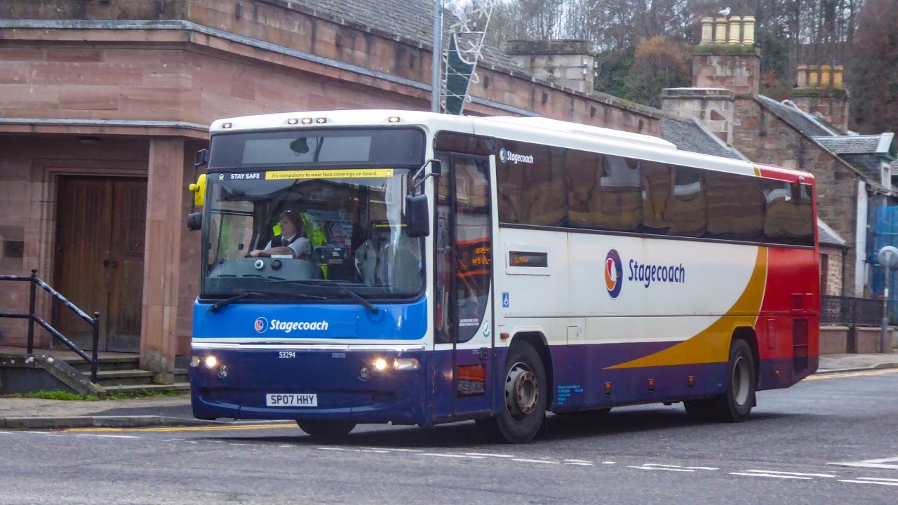 On board Stagecoach Highland 53294 SP07HHY Volvo B7R Plaxton Profile ...