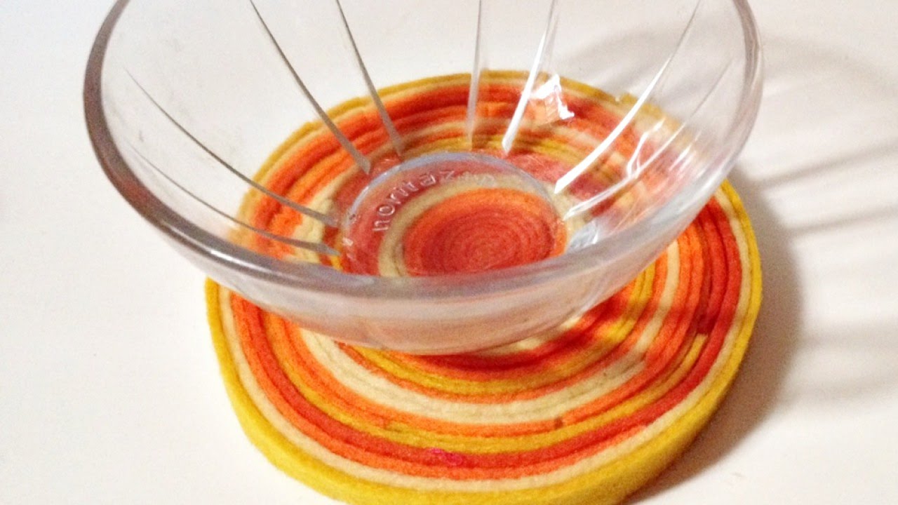 Make an Easy Felt Strip Coaster - DIY Home - Guidecentral - YouTube