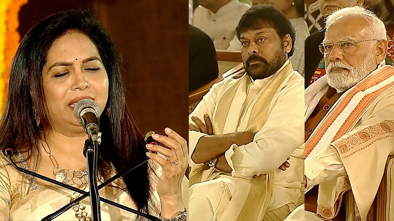 Mega Star Chiranjeevi And PM Modi Reaction Towards Singer Sunitha Sankranti Singing | Kishan ...