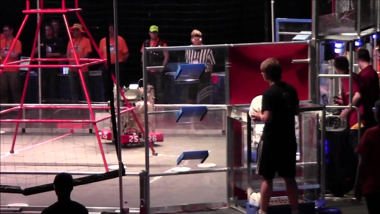 2013 MN State High School Robotics Tournament - Qual Match 25 - YouTube