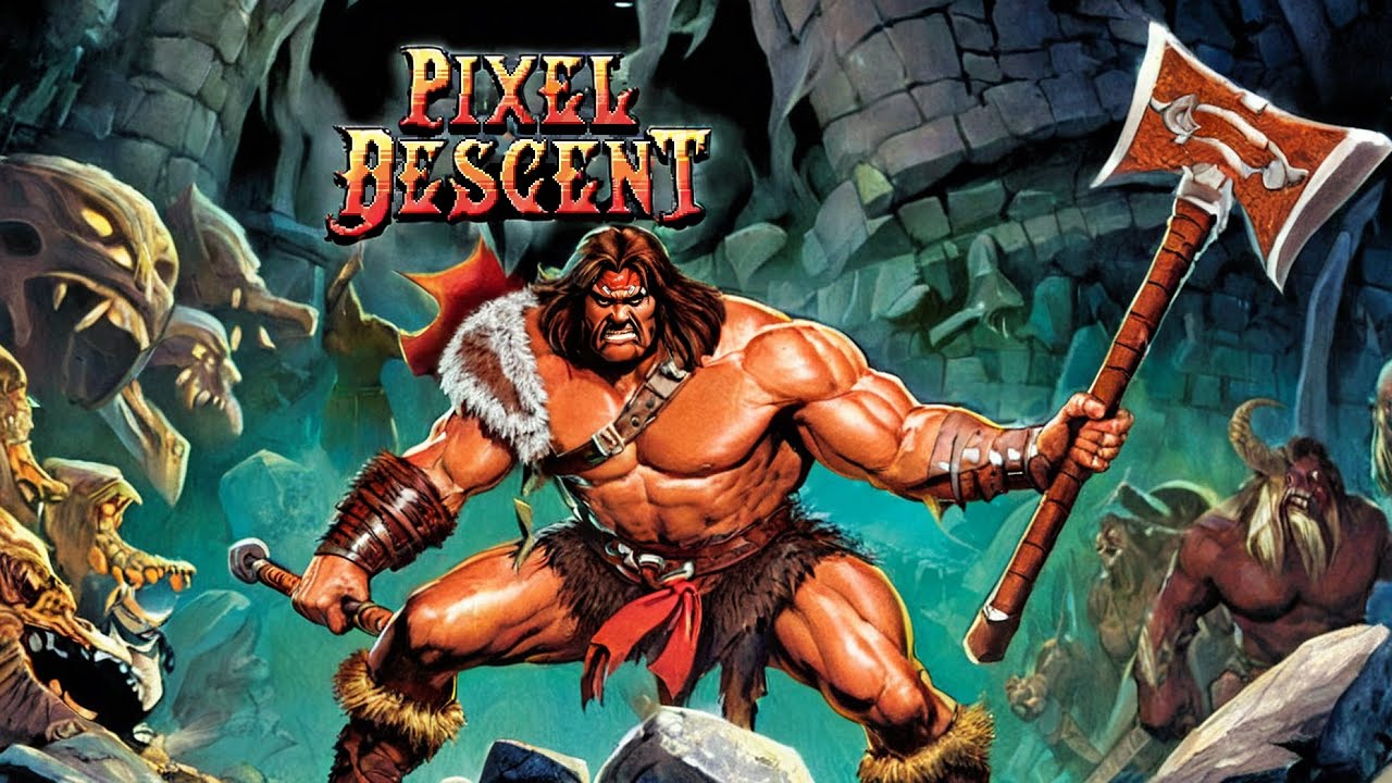 PIXEL DESCENT / 1980s GAUNTLET-LIKE ACTION! Vampire Survivors meets ...