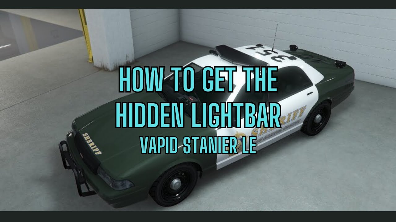 How to Get the Hidden Police Lightbar in GTA Online (Stanier LE) - YouTube