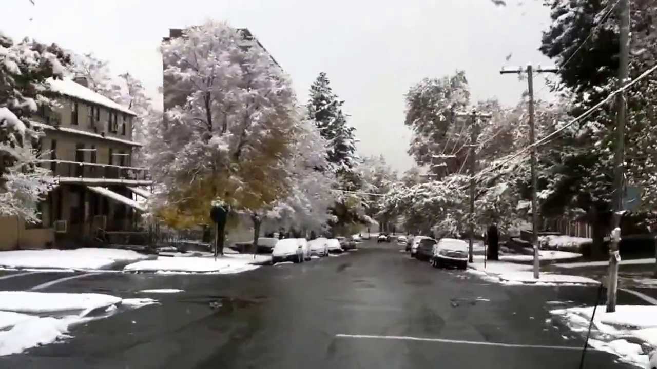 Nieve en salt lake city Ut. - YouTube