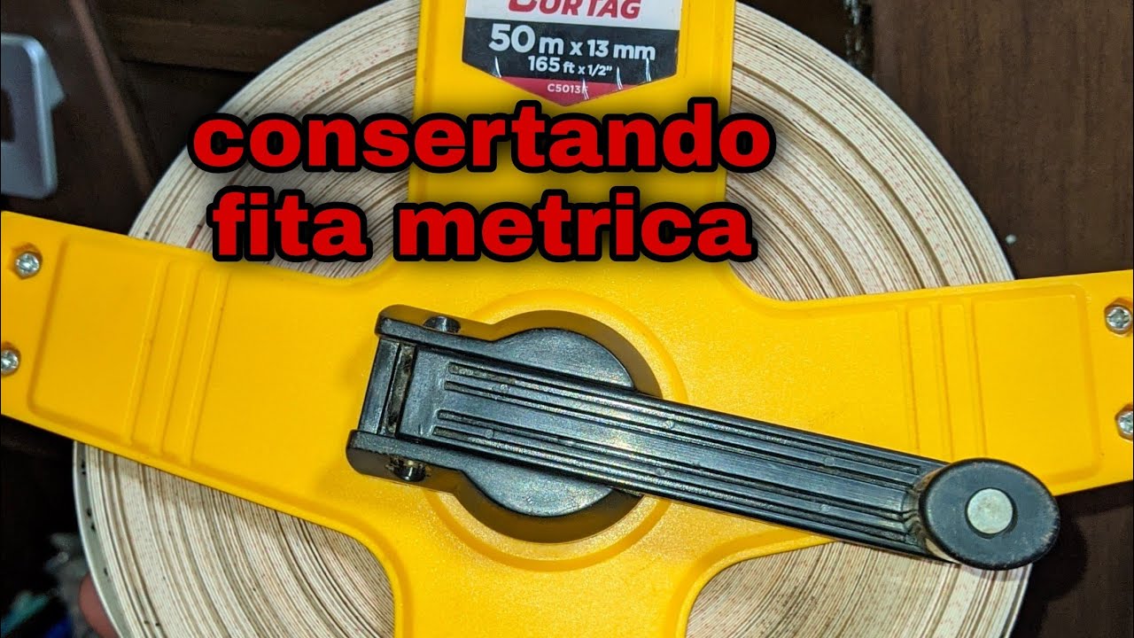 como consertar uma trena de fita metrica - YouTube