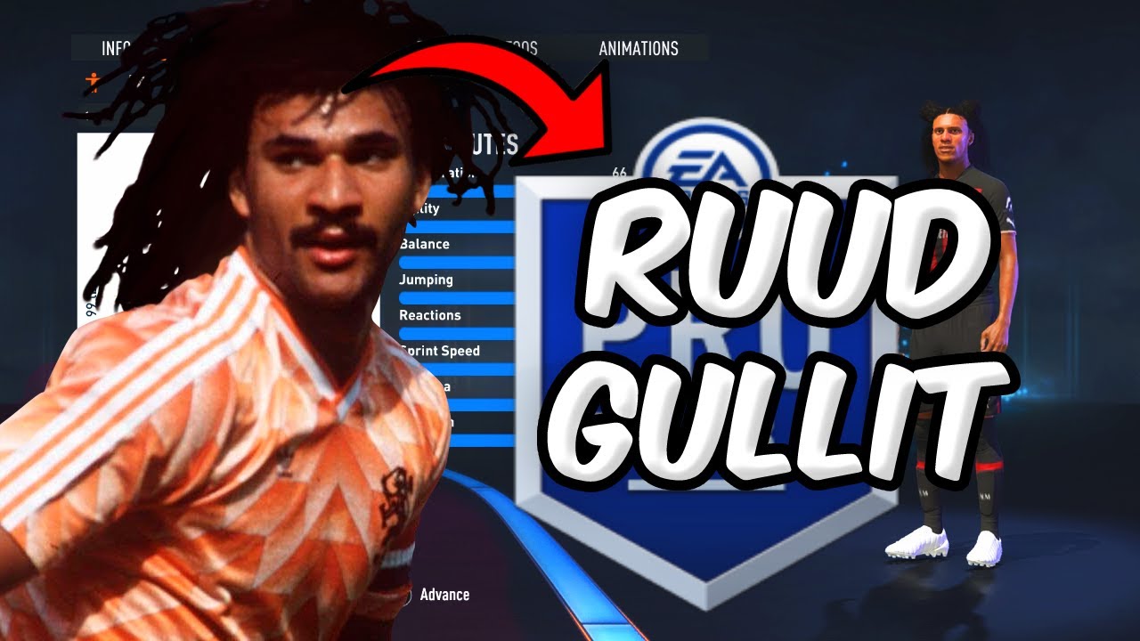FIFA 23 | VIRTUAL PRO LOOKALIKE TUTORIAL - Ruud Gullit - YouTube