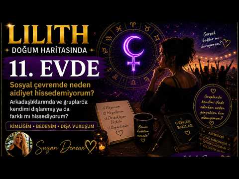 Doğum Haritasında Lilith 11. Evde | Sosyal Çevremde Neden Aidiyet Hissedemiyorum?