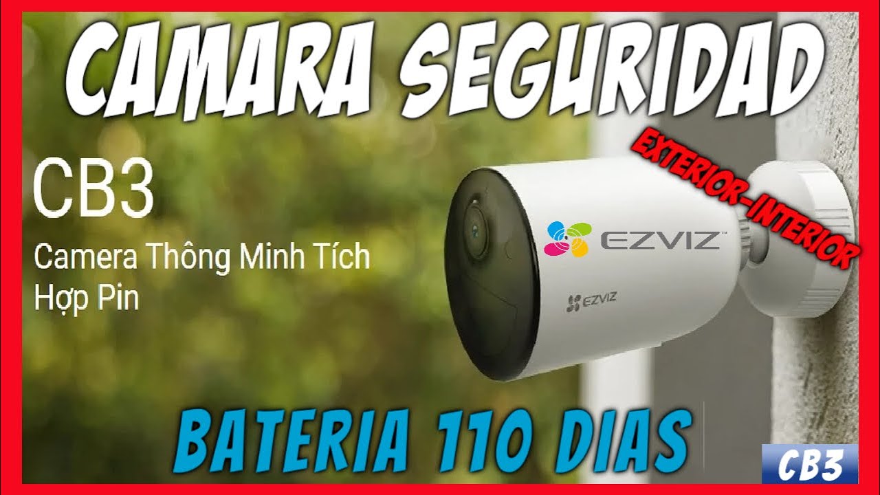 CAMARA de VIGILANCIA ♦️ EZVIZ CB3 ♦️ Unboxing y configuración en su APP. - YouTube