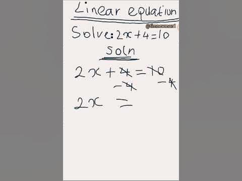 Linear equation made easy for G-7 #trendingonyoutube #linearequatios ...