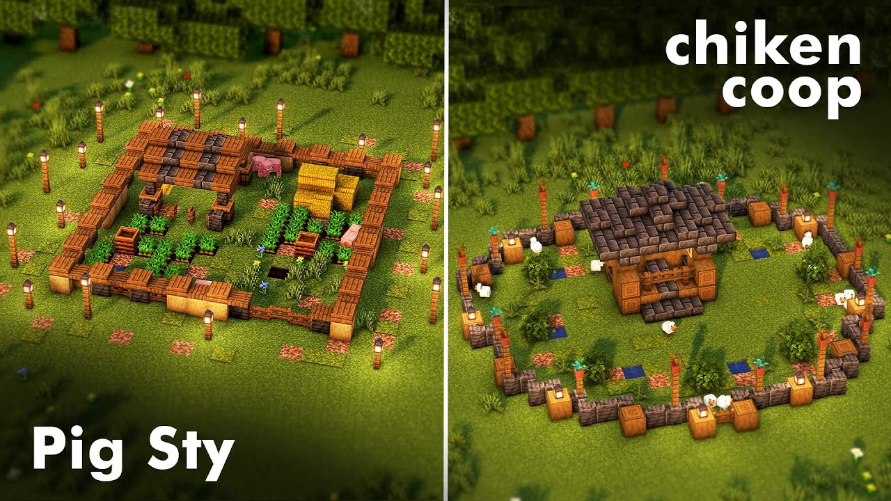Minecraft: 3 Animal Pen Ideas for Your Minecraft World! - YouTube