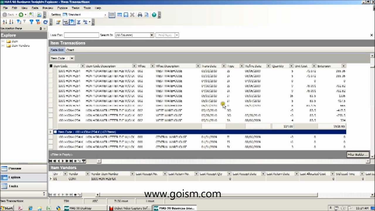 Sage MAS 90 ERP: Business Insights Explorer Tips & Tricks Part 1 - YouTube