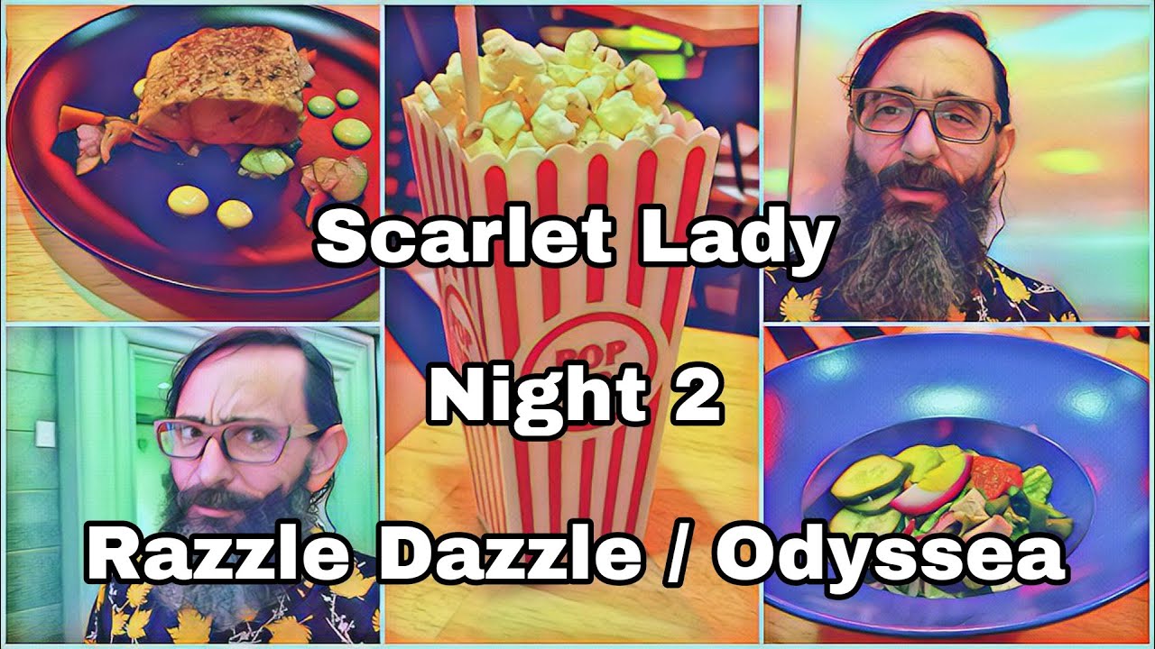 Scarlet Lady Night 2 | Razzle Dazzle Dinner | Odyssea Party - YouTube