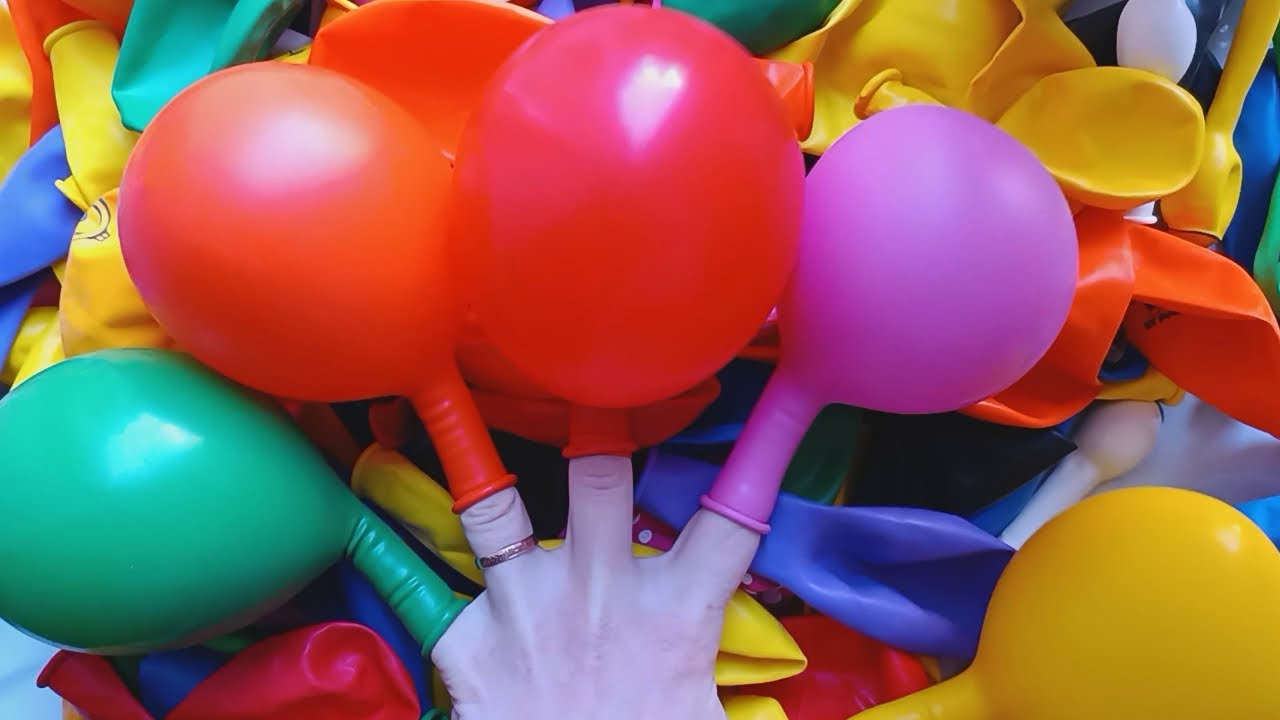 Satisfying Video l Mixing colored balloons ASMR #3 - YouTube
