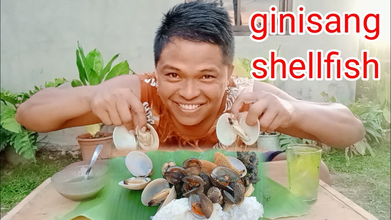 mukbang ginisang kinhason or shellfish - YouTube
