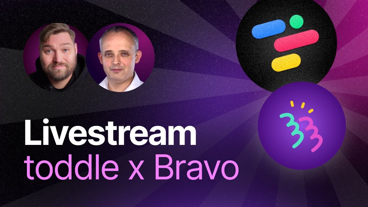 Swipe your stack! Livestream with toddle and Bravo studio. - YouTube