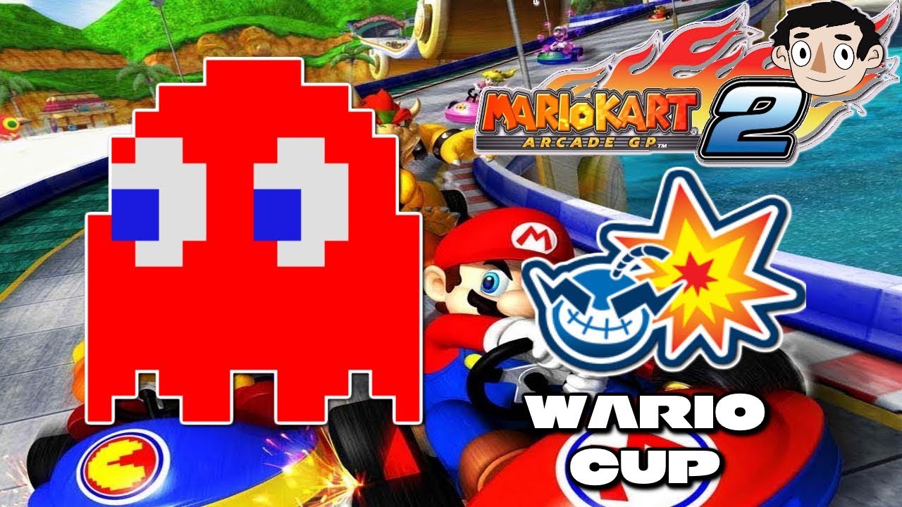 Otaku Land - Mario Kart Arcade GP 2 [Wario Cup With Blinky] - YouTube