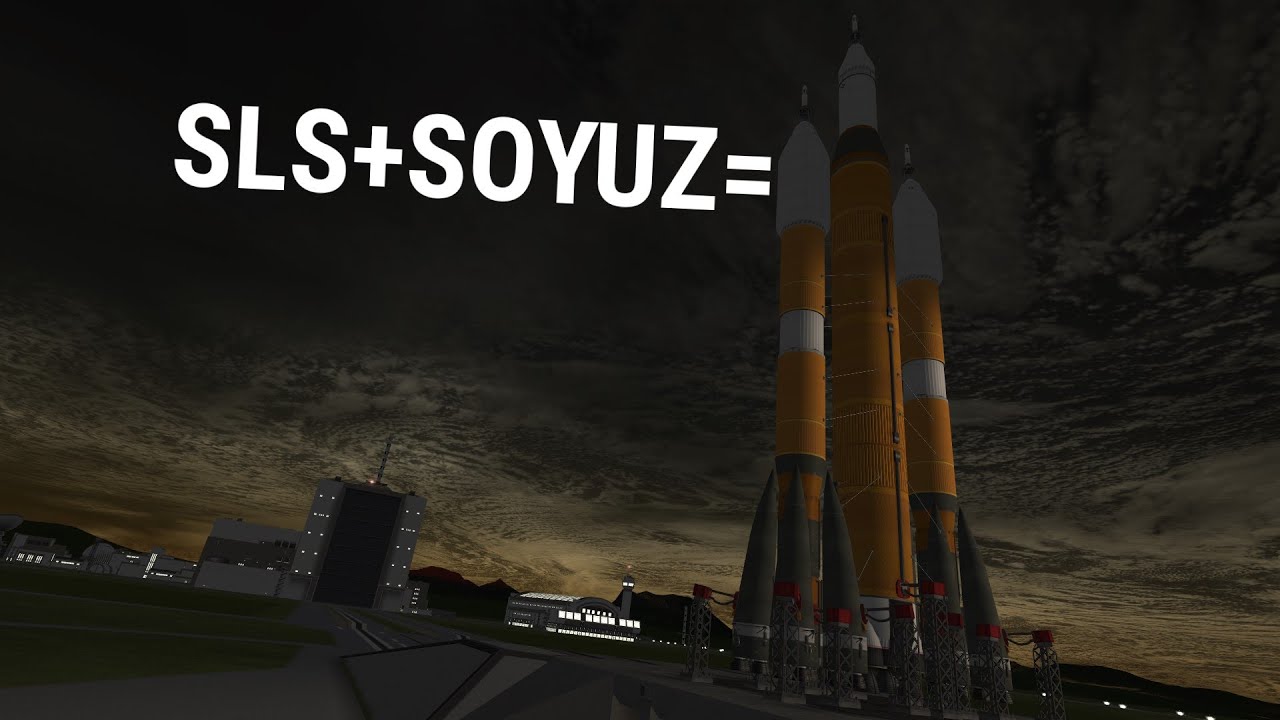 KSP: SLS But The Booster's Are Soyuz's! - YouTube