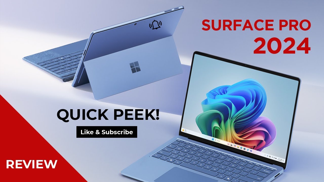 Microsoft Surface Pro 2024 Review: Quick Peek! - YouTube