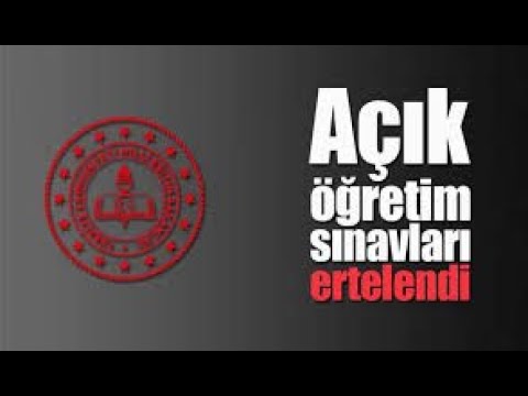 Açık Öğretim Sınavları  Ertelendi!