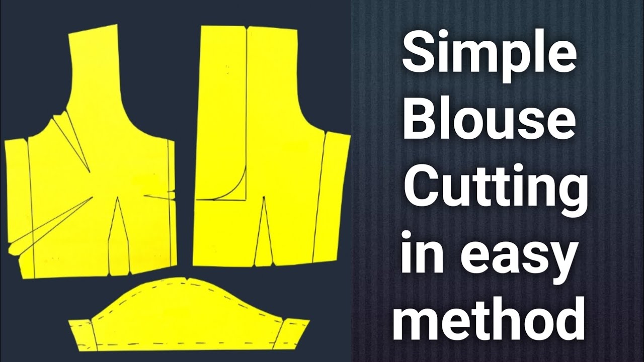 Simple blouse cutting ||simple blouse size 38" in easy method|| easy ...