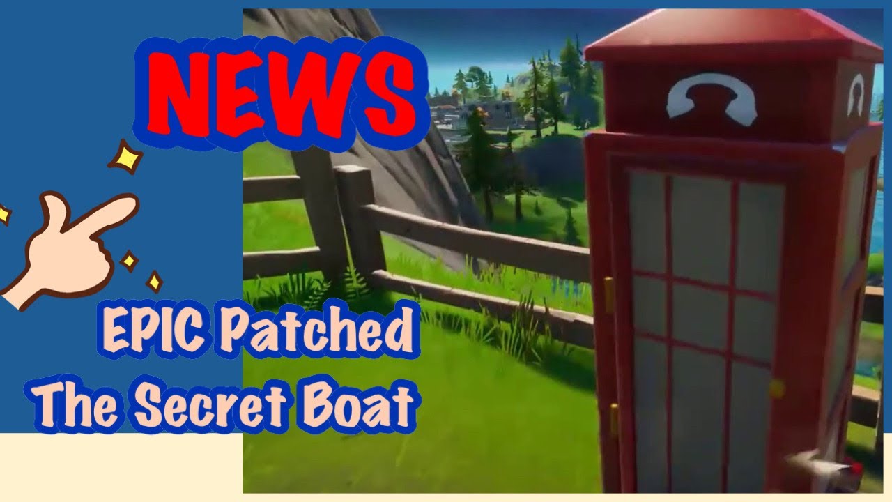 Fortnite NEW'S Epic Patched The Secret Boat - YouTube