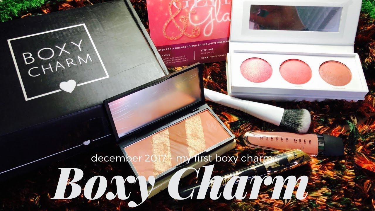 BOXY CHARM DECEMBER 2017 || MY FIRST BOXY CHARM - YouTube