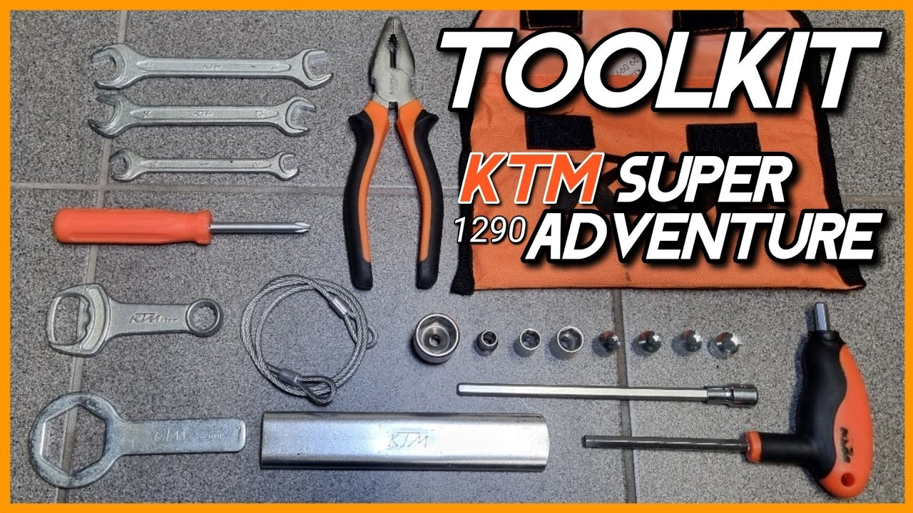 KTM 1290 Super Adventure MOTORCYCLE TOOL KIT & how to use examples - YouTube