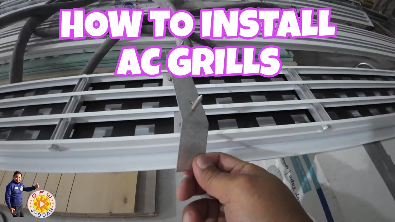 HOW TO INDTALL AC GRILL #how - YouTube