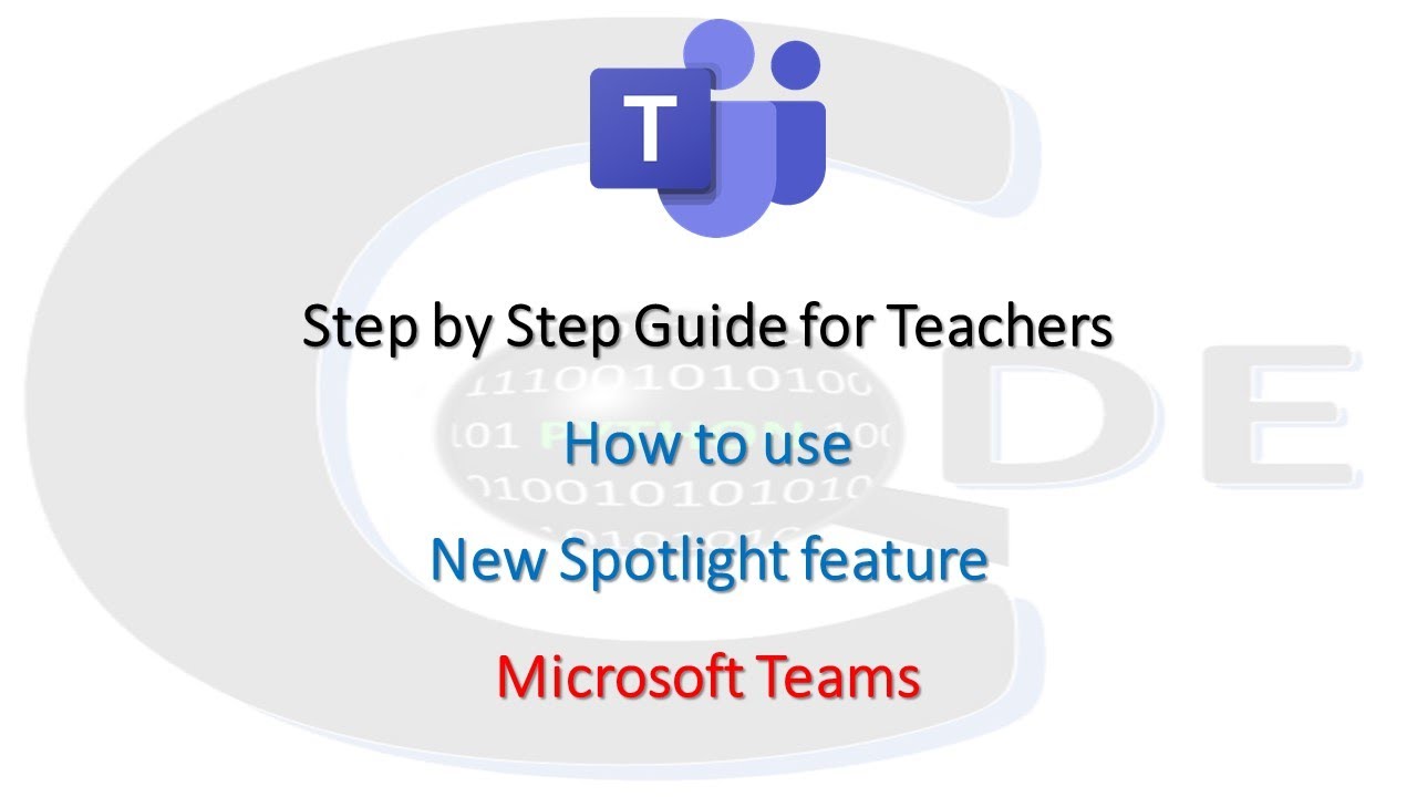 New Spotlight feature in Teams - YouTube