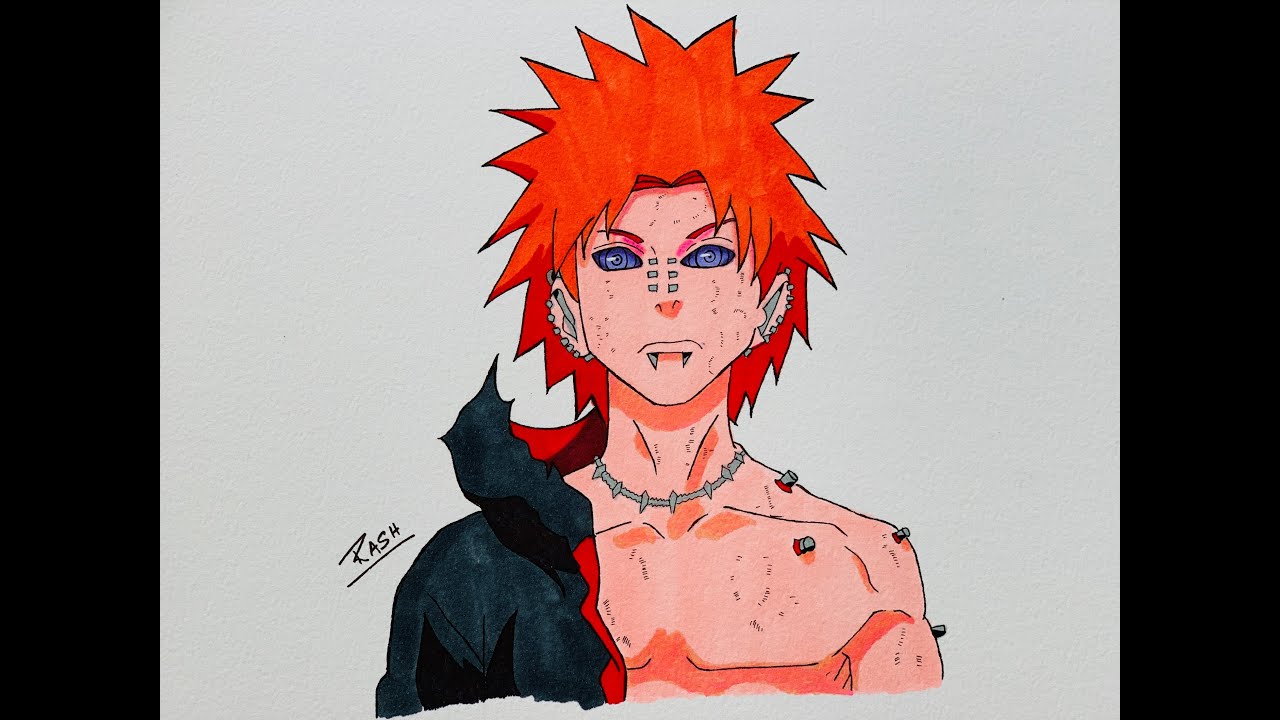 Drawing Pain from Naruto Shippuden - Anime Art - YouTube