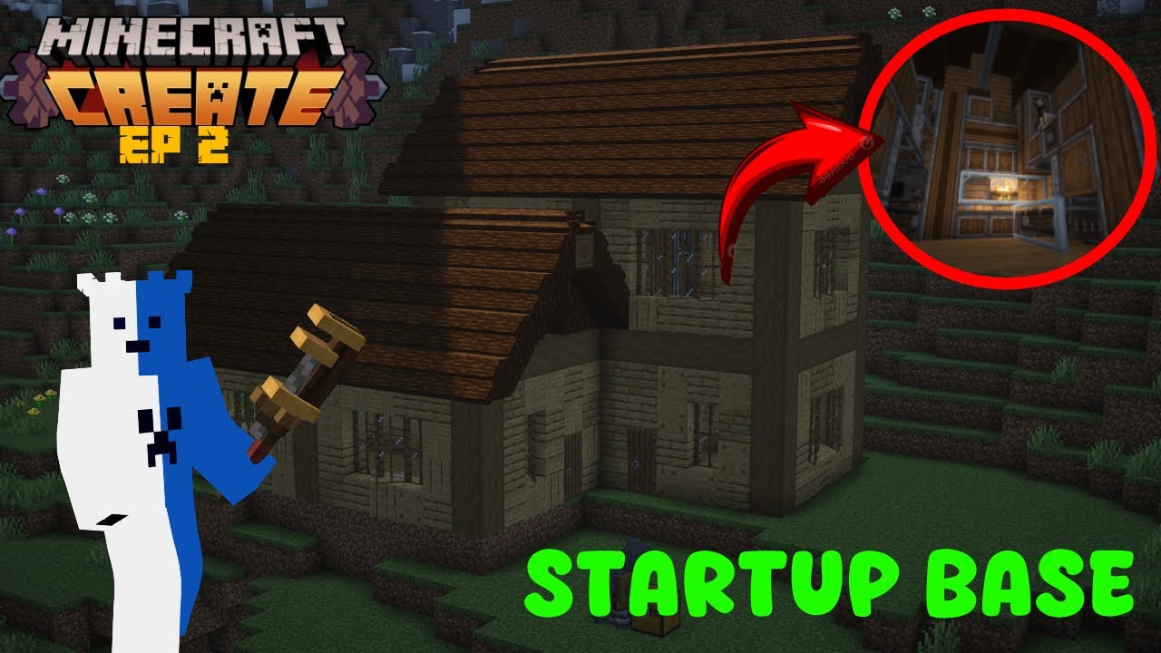 I Build A Startup Base In Minecraft Create Survival EP-2| NEPALI | NEPAL | - YouTube