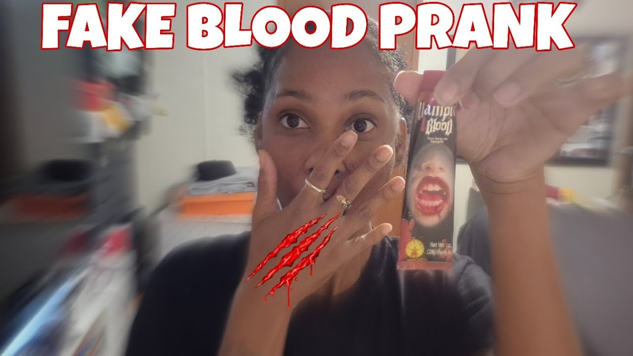 FAKE BLOOD PRANK ON DAUGHTER!!!! - YouTube