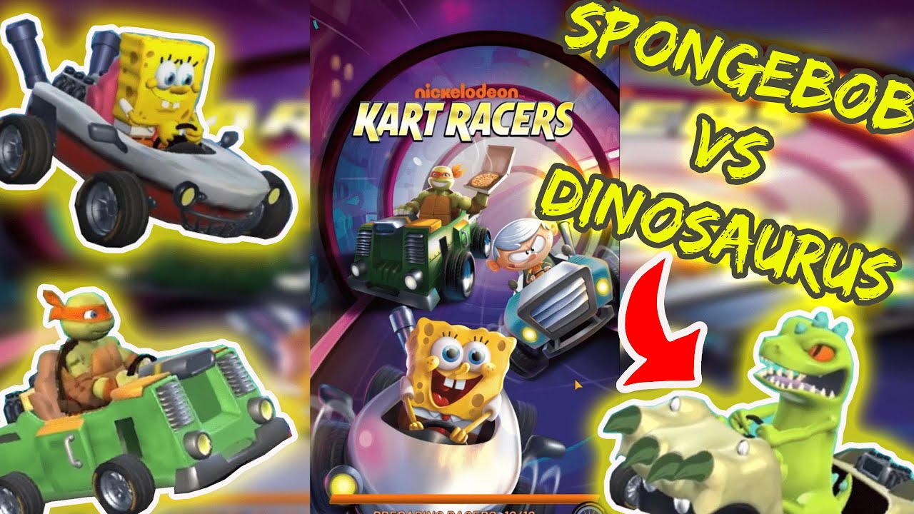 DINOSAURUS VS SPONGEBOB & NINJA TURTLE !! NITRO SLIMEE Hijau ...