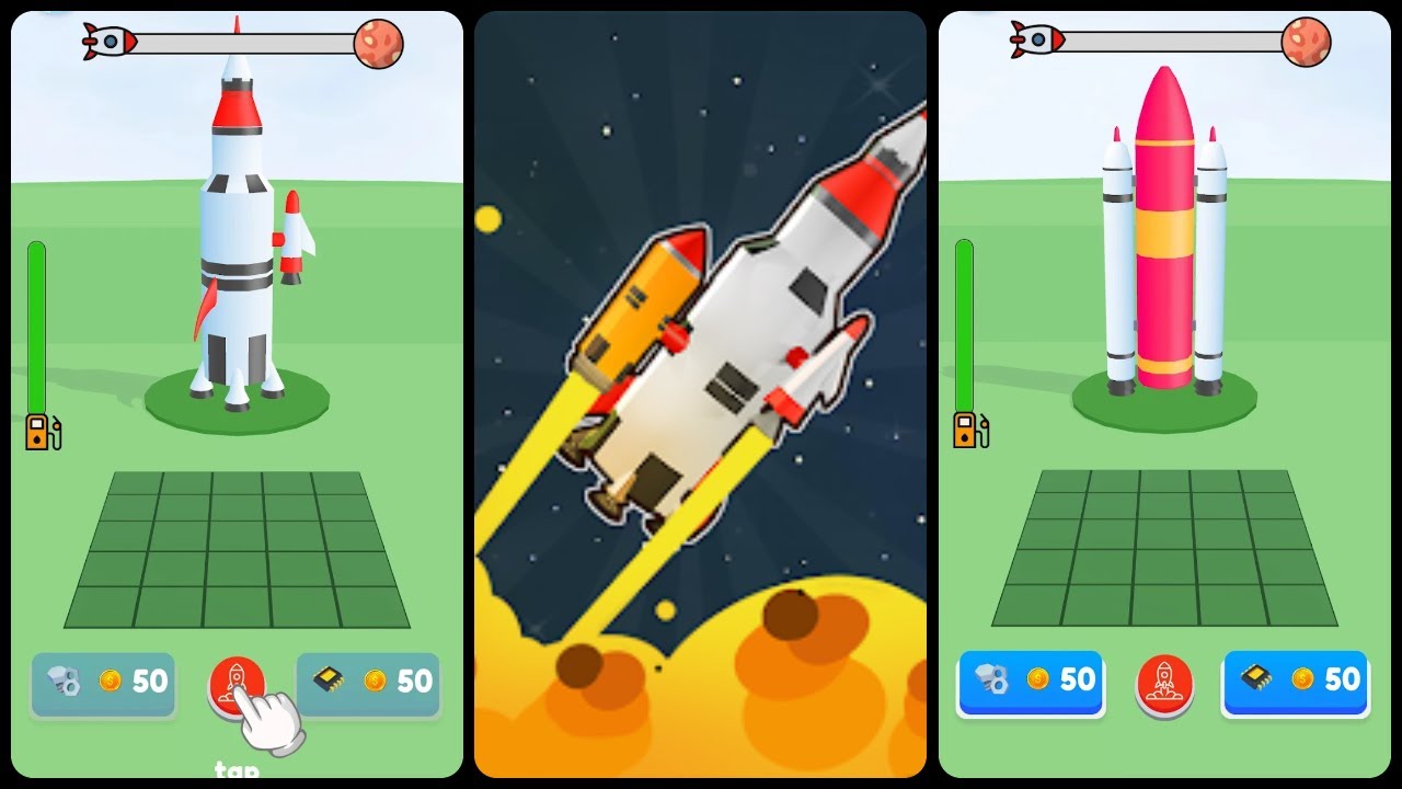 Merge & Launch Mobile Game | Gameplay Android & Apk - YouTube