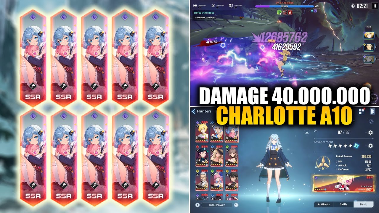 SHOWCASE A10 Charlotte! DAMAGE TEMBUS 40JT+ | Solo Leveling: ARISE ...