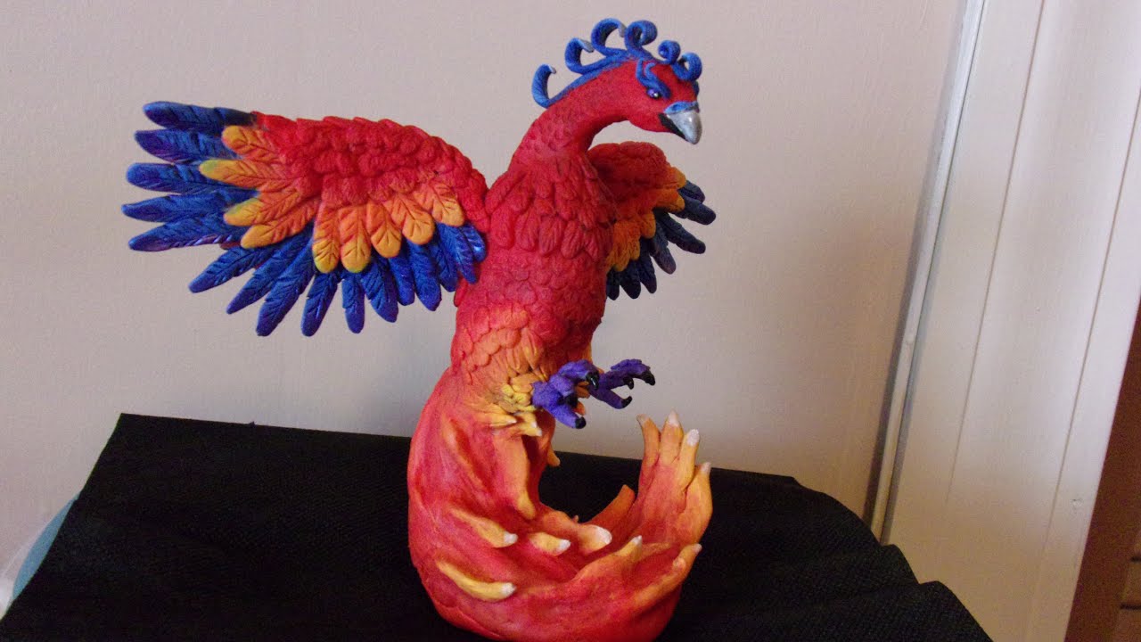 Sculpting a Phoenix with Polymer Clay - YouTube