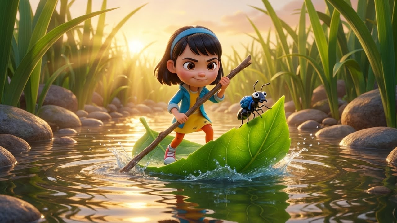 Little Hero Rescues Lost Ant! 🐜 Cute Cartoon Girl's Mission Home | Fun ...