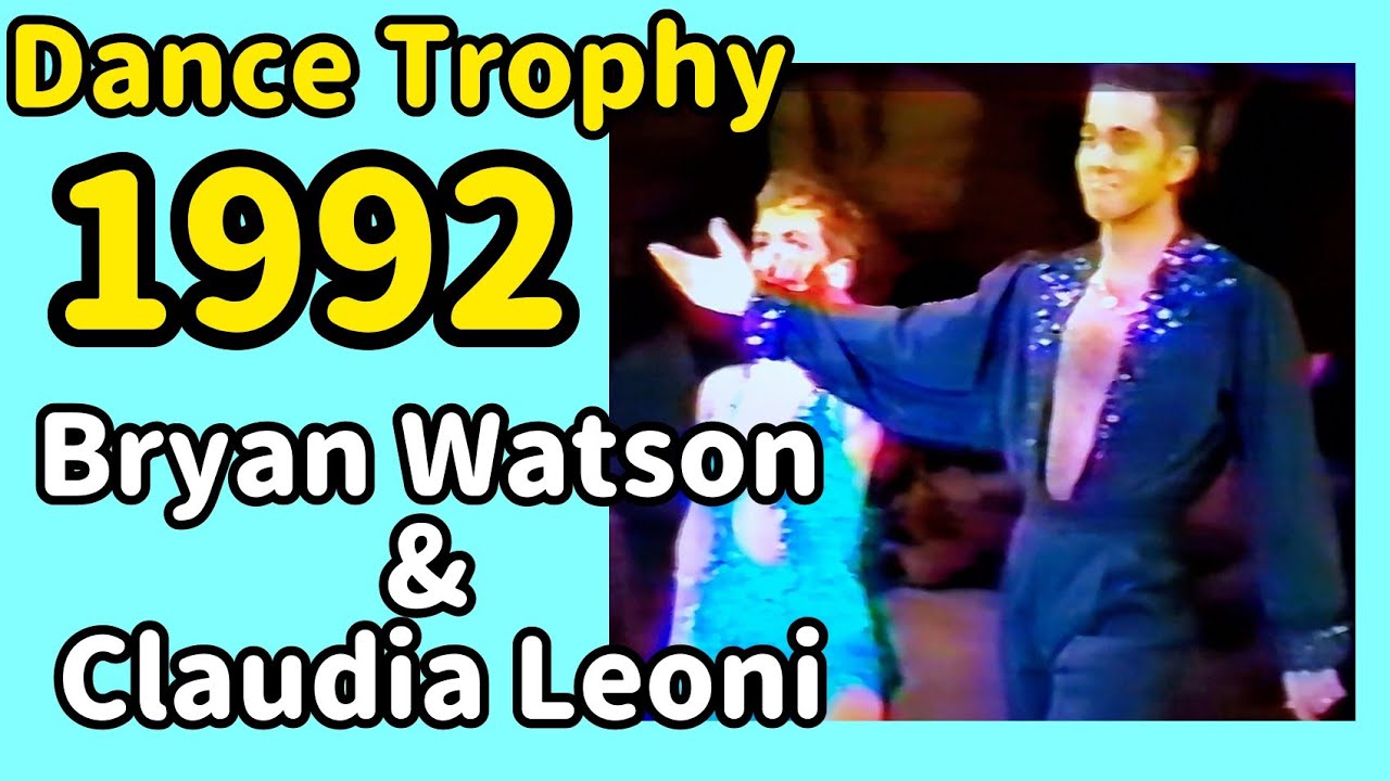 Ballroom latin dance Bryan Watson & Claudia Leoni Dance trophy 1992 ...