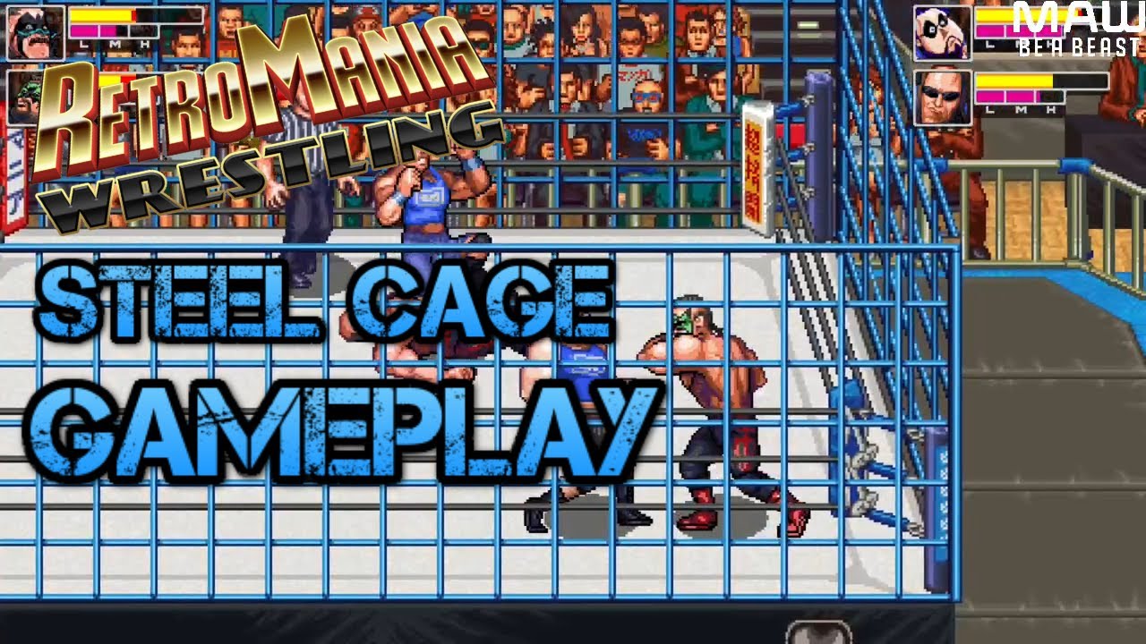 STEEL CAGE ACTION | RetroMania Wrestling | PC Gameplay - YouTube