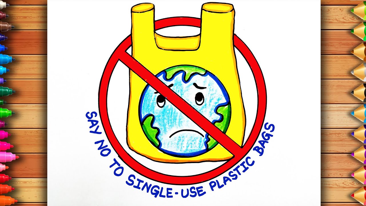 Plastic Bag Free Day Drawing | Plastic Bag Free Day Poster | Beat ...
