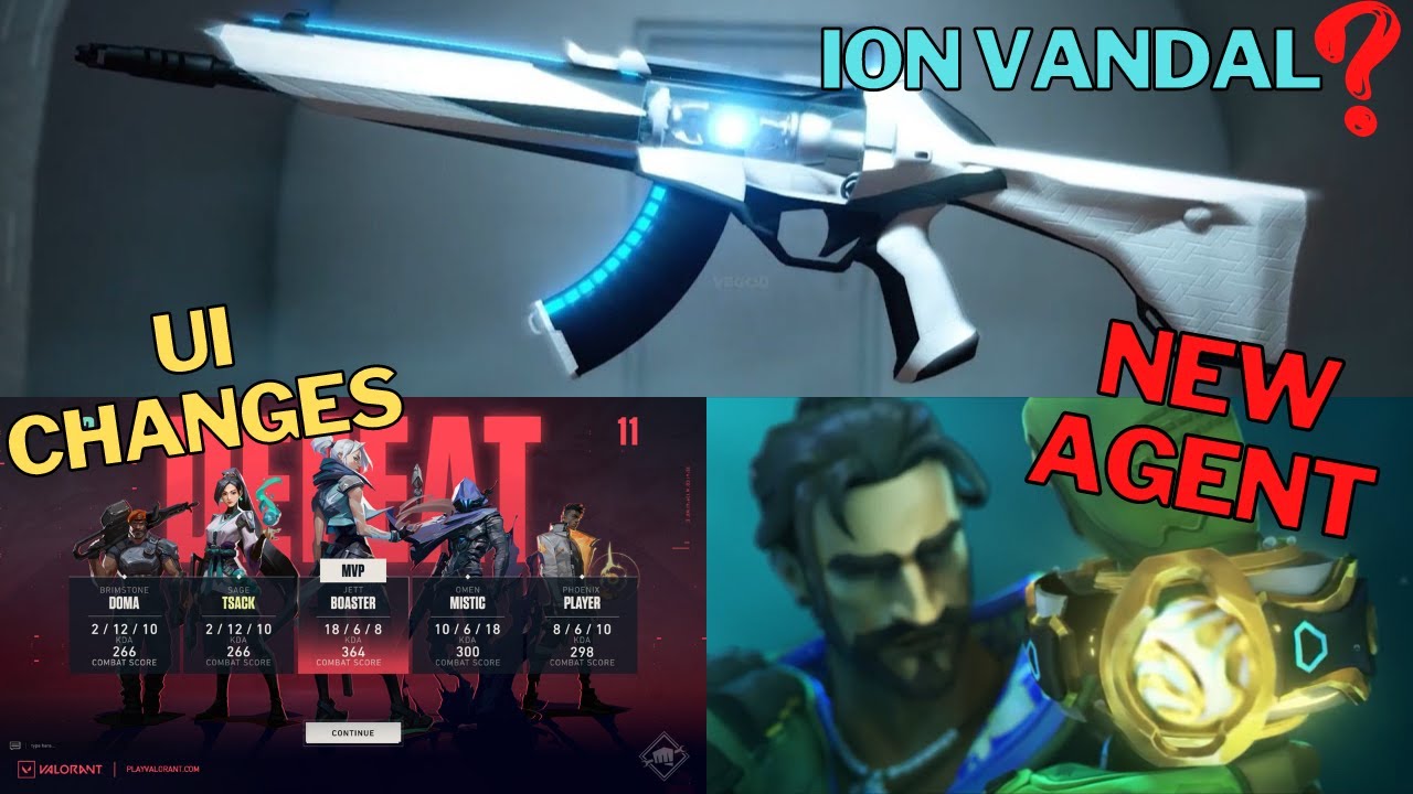 ION VANDAL, NEW AGENT, UI CHANGES in VALORANT | Patch 5.08 Valorant ...
