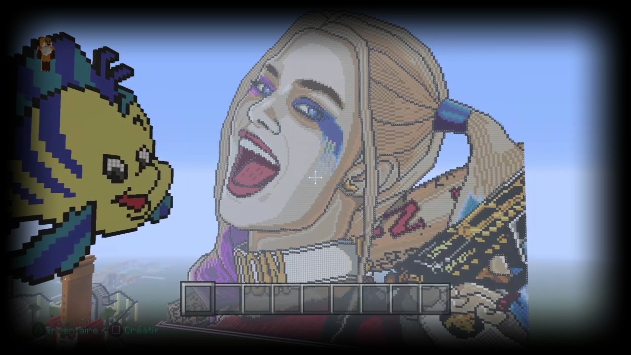 Minecraft | TRAILER Felix Guaman's Harley Quinn Pixel Art - YouTube