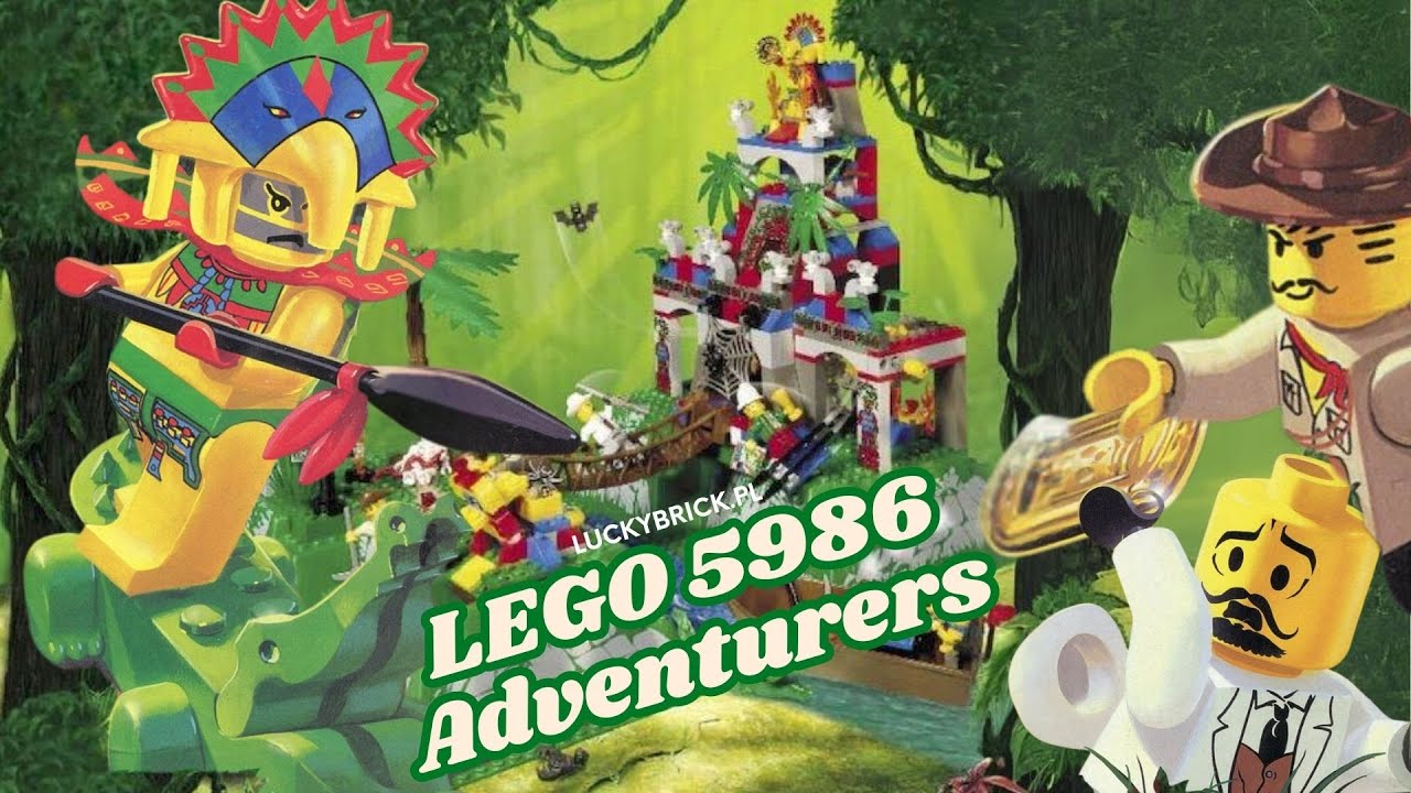 LEGO 5986 Adventurers Amazon Ancient Ruins SYSTEM Classic Retro Vintage ...