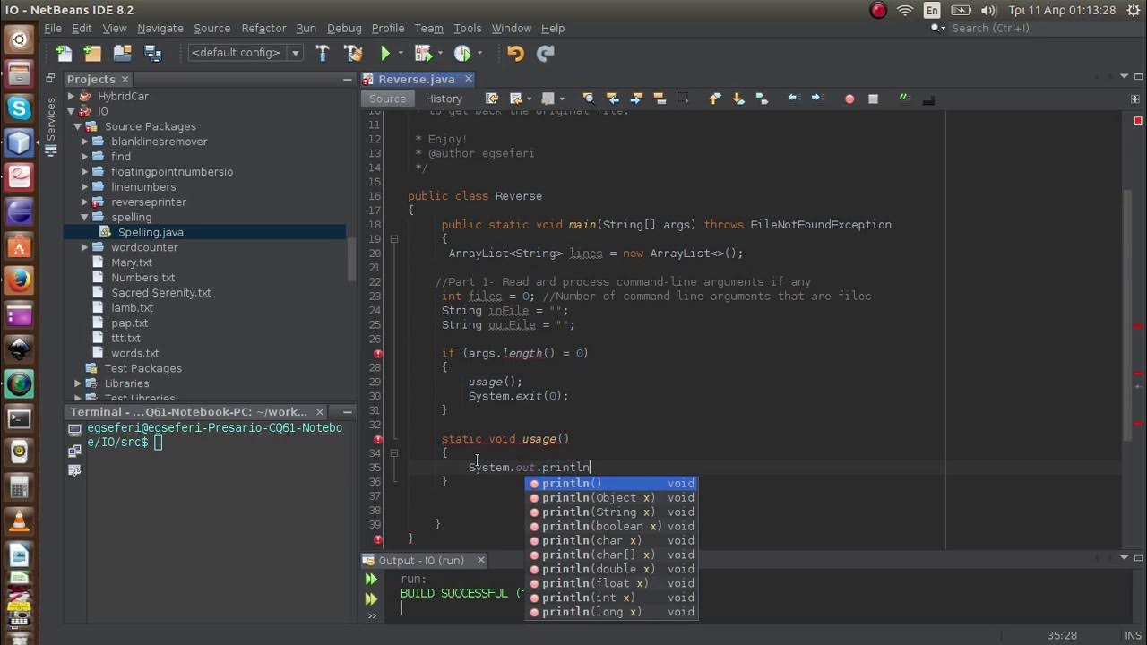 Prog. Exercise - Reverse lines of txt file & output to another txt ...