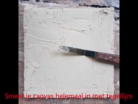 Een mooie structuur maken op het schilderij - YouTube