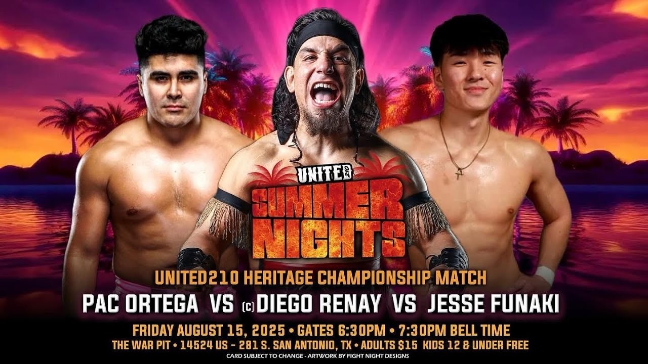 United210 Heritage Championship Diego Renay (C) vs Epydemius Jr vs ...