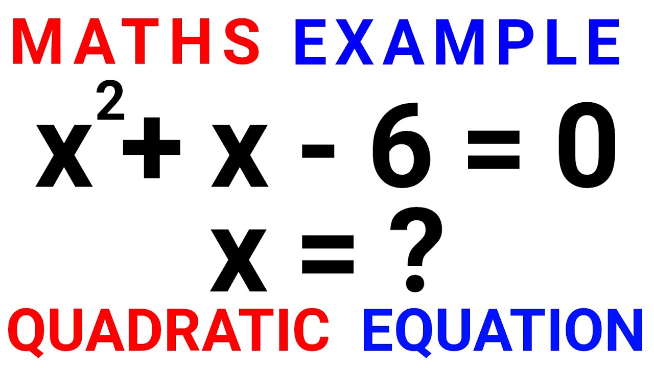 Quadratic Equation Solving | Math Example Teaching - YouTube