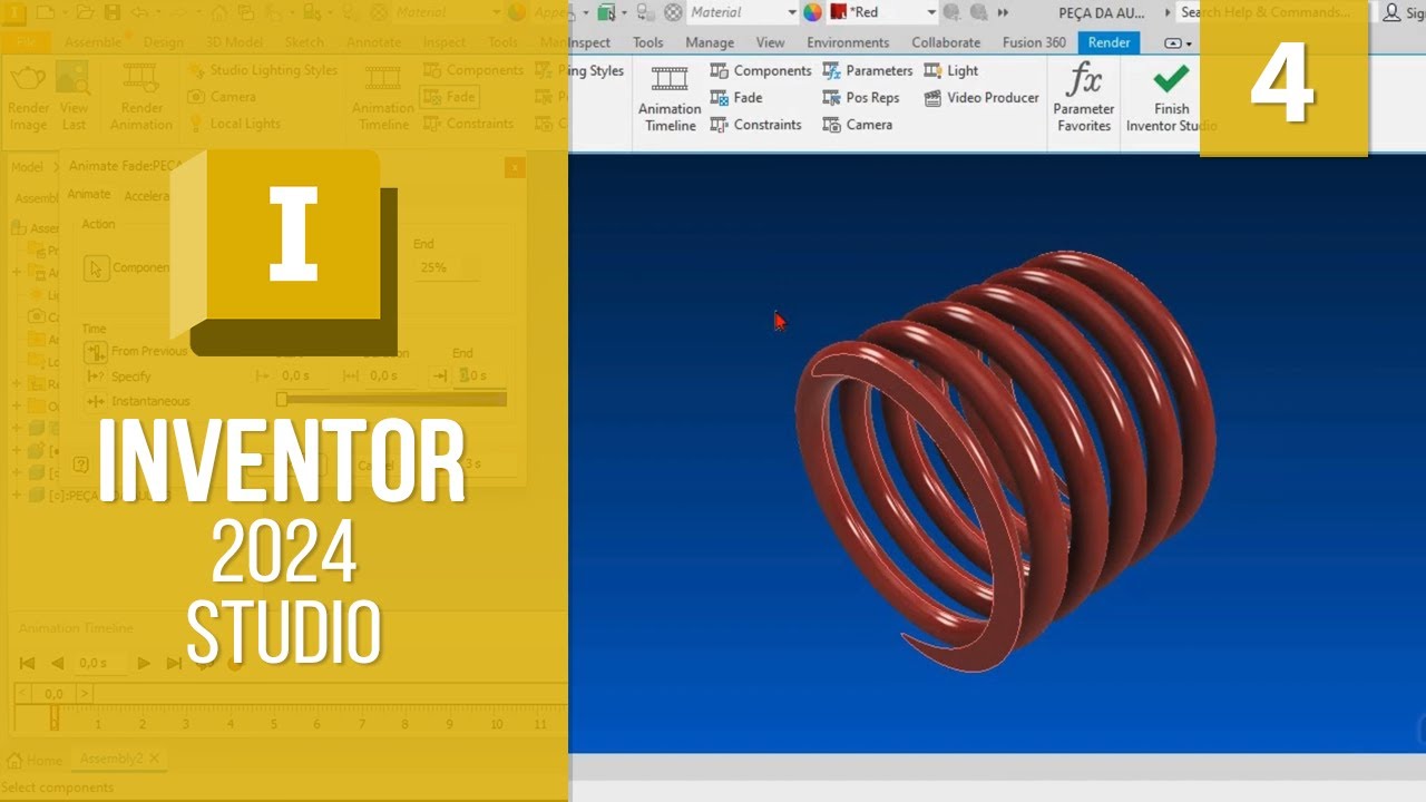 Criando Alterações no Background | Inventor 2024 Studio - YouTube